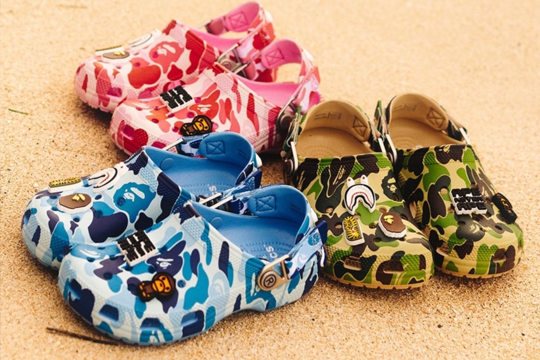 BAPE x Crocs Classic Clog combines camouflage and comfort - Sneakerjagers