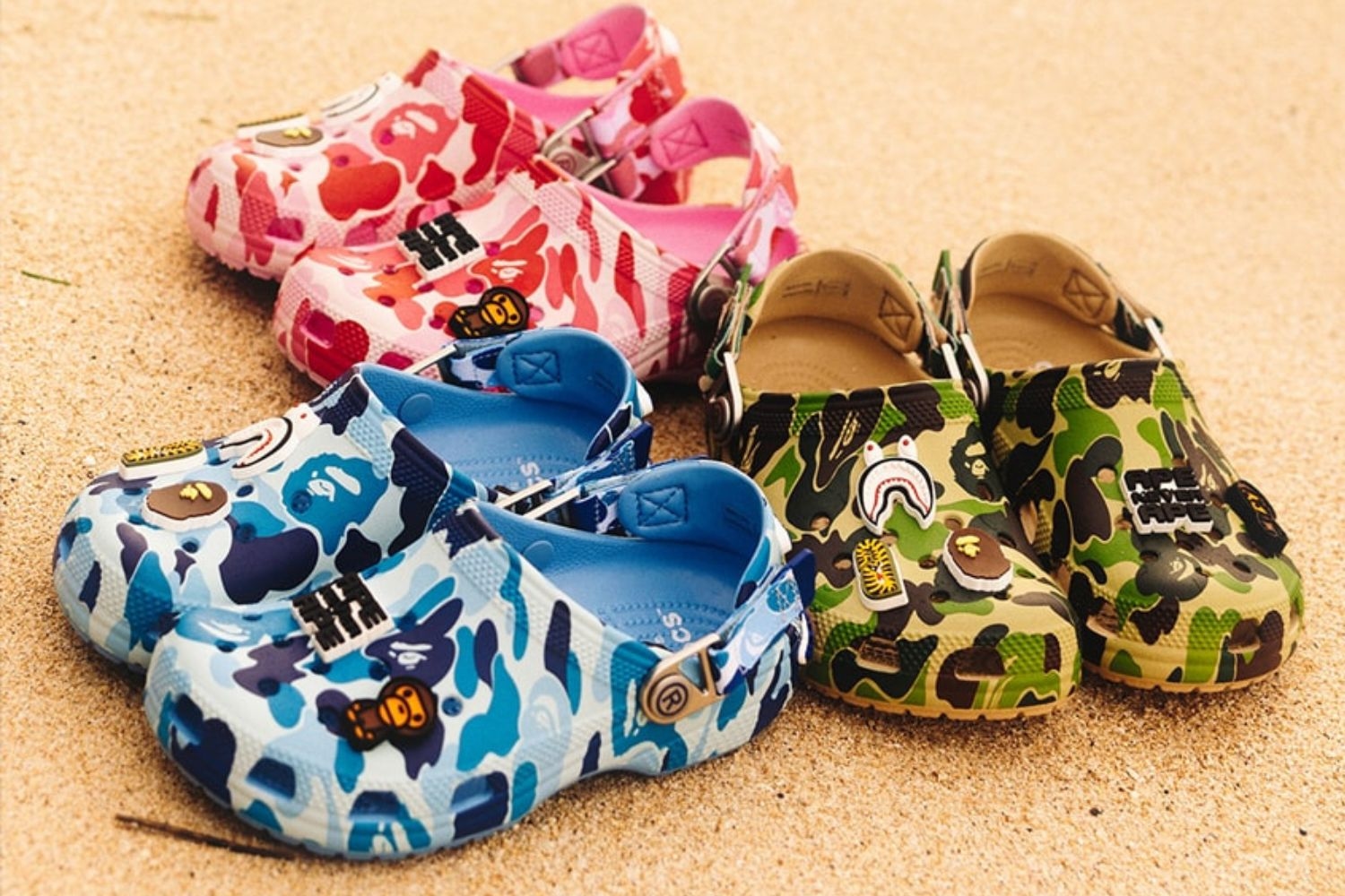 BAPE x Crocs Classic Clog combines camouflage and comfort - Sneakerjagers