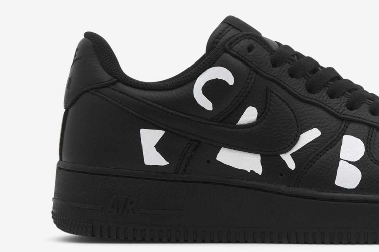 The BLACK CDG x Nike Air Force 1 is exactly what you would expect from ...